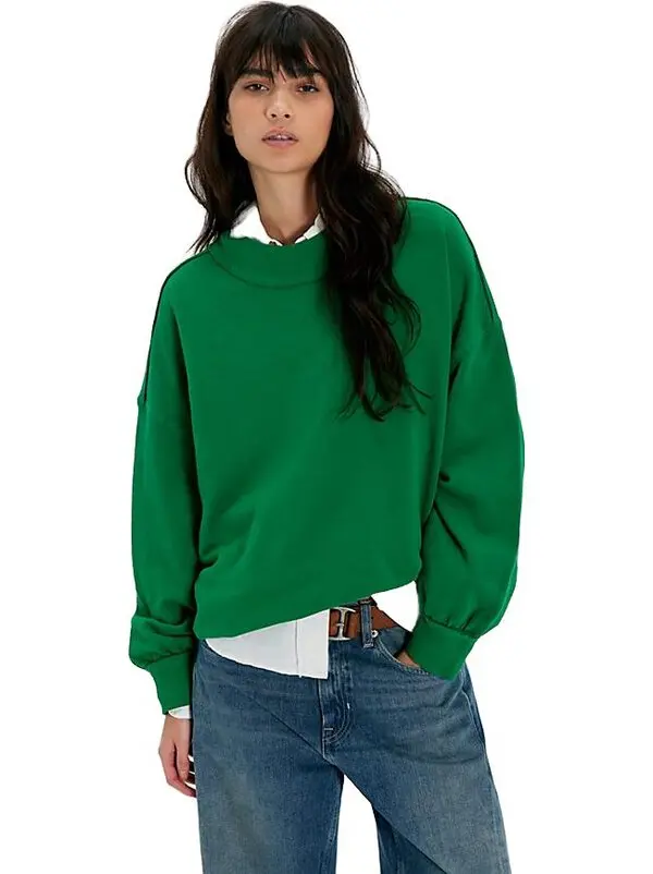 Free People We The Free Palm Springs Pullover - Green Bee