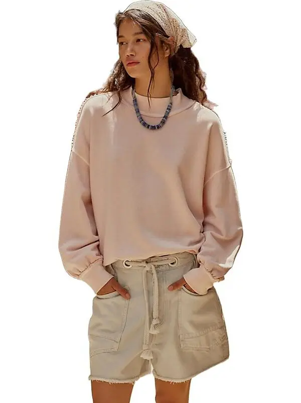 Free People We The Free Palm Springs Pullover - Mauve Chalk