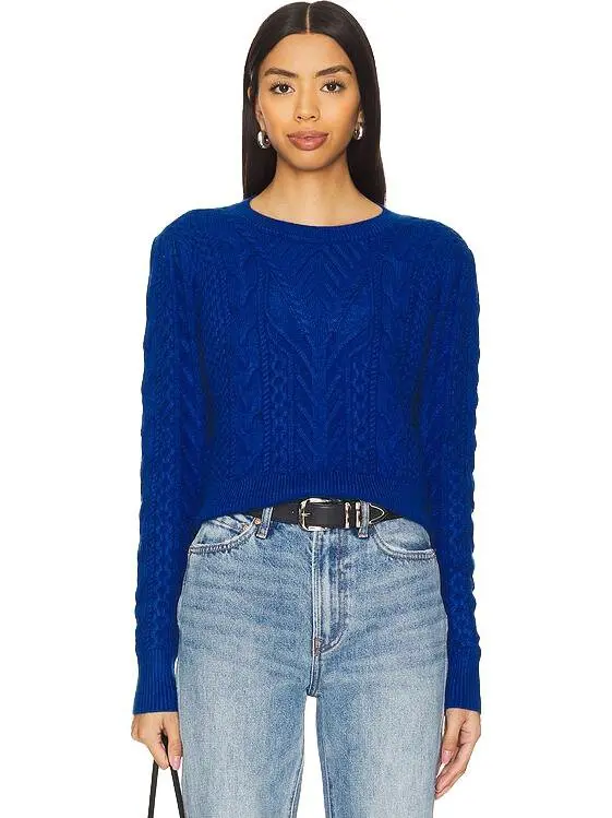 FAVORITE DAUGHTER Esther Crewneck Sweater - Blue