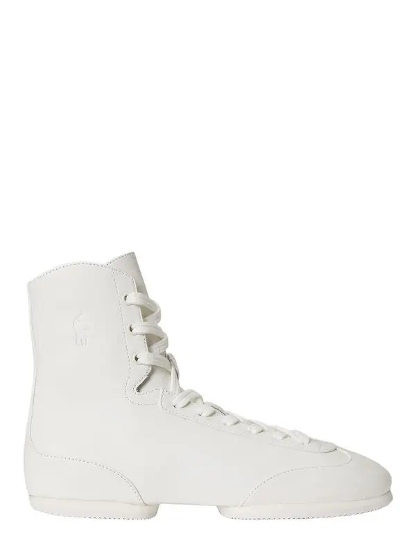 Ralph Lauren High-top Pony Ballerina Sneakers - White