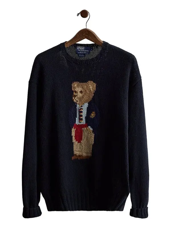 Ralph Lauren 1992 Polo Bear Sweater - Navy