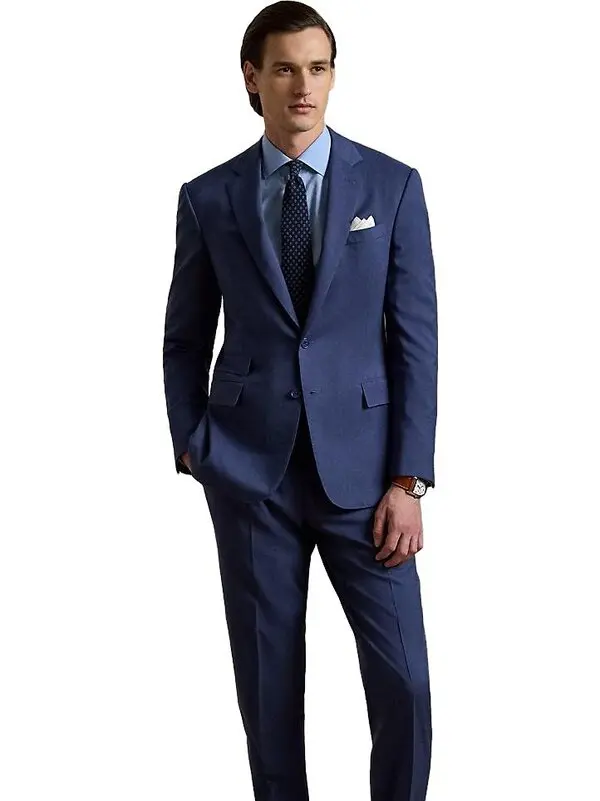 Ralph Lauren Kent Handmade Wool Gabardine Suit - Buenos Aires Blue