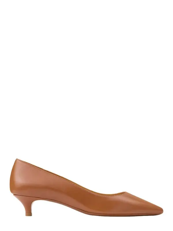 Ralph Lauren Tenney 35 Mm Goatskin Pumps - Rl Gold
