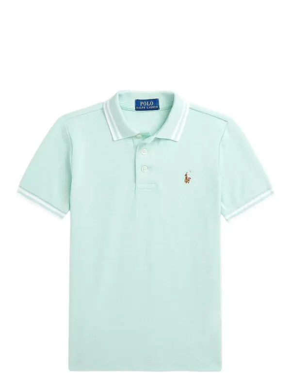 Ralph Lauren Oxford Mesh Polo Shirt - Celadon