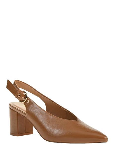 Chinese Laundry Menny Pointed Toe Slingback Pumps - Camel