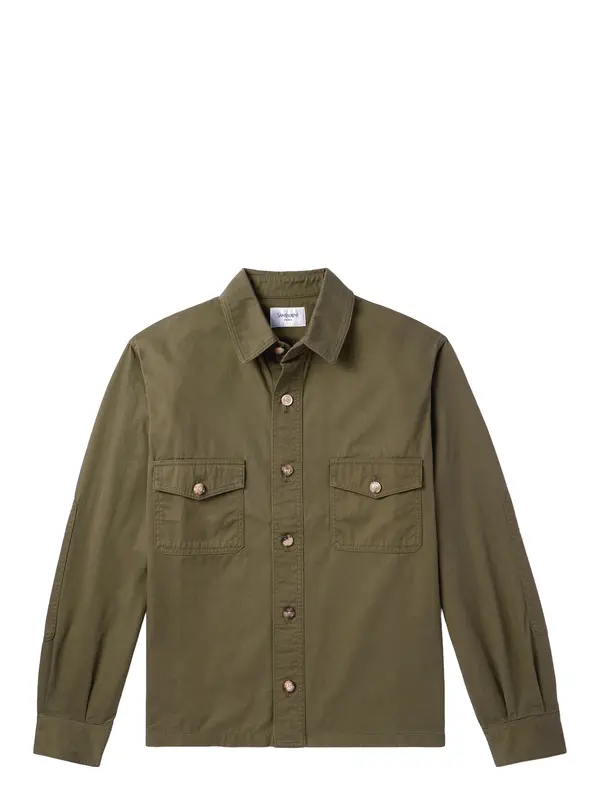 Saint Laurent Denim Overshirt - Green