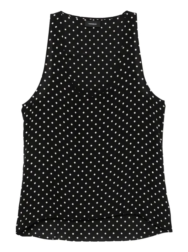 Wardrobe.NYC Silk Tank Top - Black