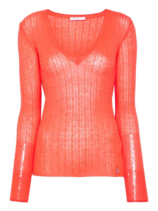 Patrizia Pepe Knitted Top - Orange