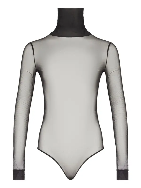 MAISON MARGIELA Sheer Bodysuit - Black
