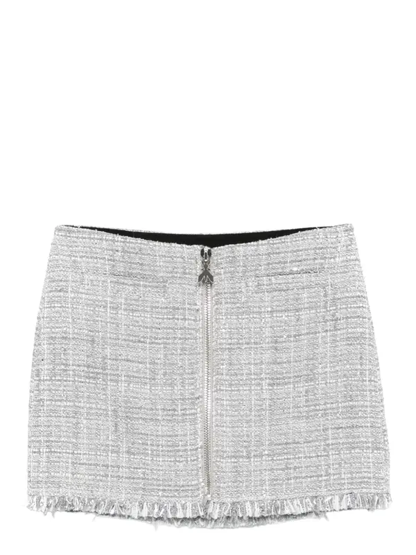 Patrizia Pepe Tweed Mini Skirt - Grey