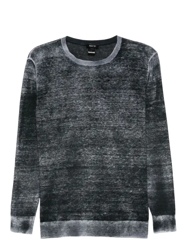 Avant Toi Faded Pullover - Grey