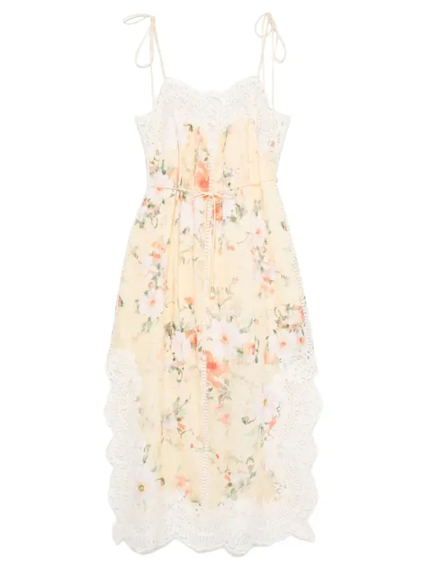 Zimmermann Everley Midi Dress - Yellow