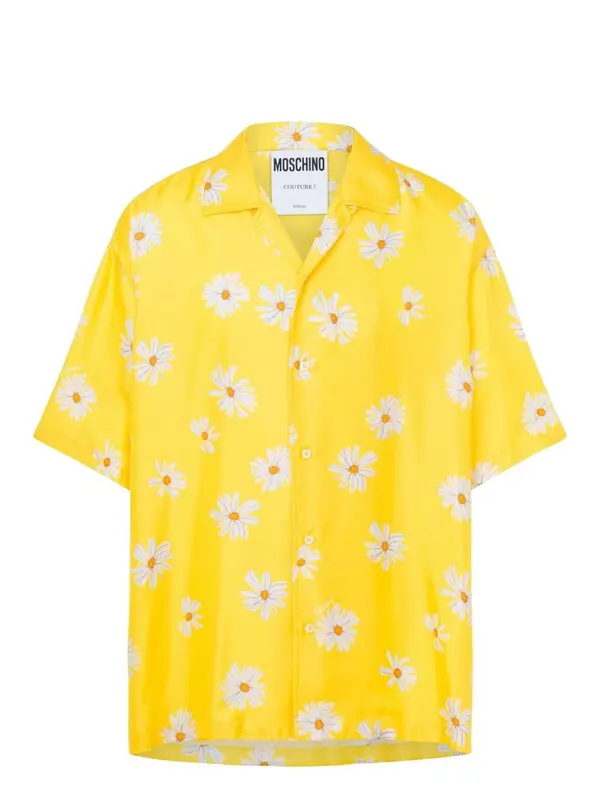 Moschino Floral-print Shirt - Yellow