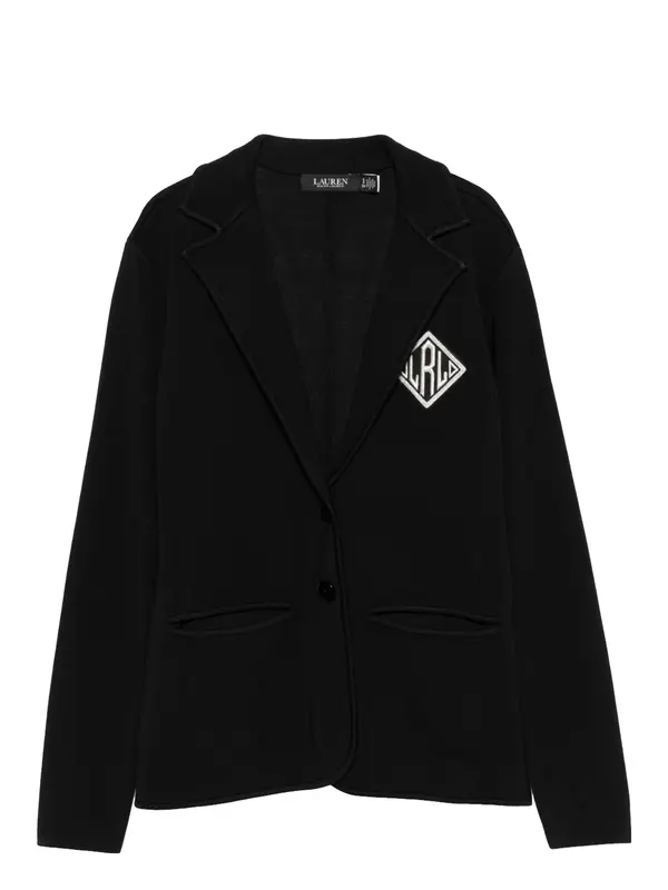 Ralph Lauren Logo-embroidered Blazer - Black