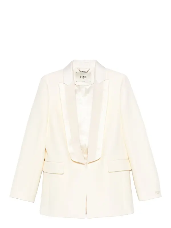 Fendi Single-breasted Blazer - Neutrals