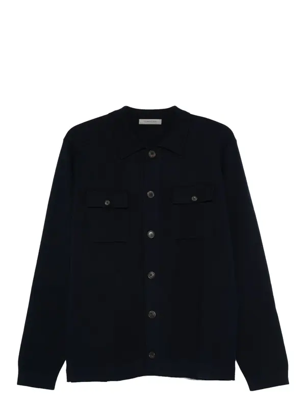 Corneliani Wool Shirt - Blue