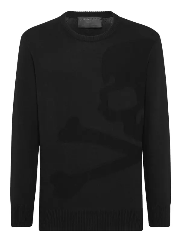 Philipp Plein Skull & Bones Sweater - Black
