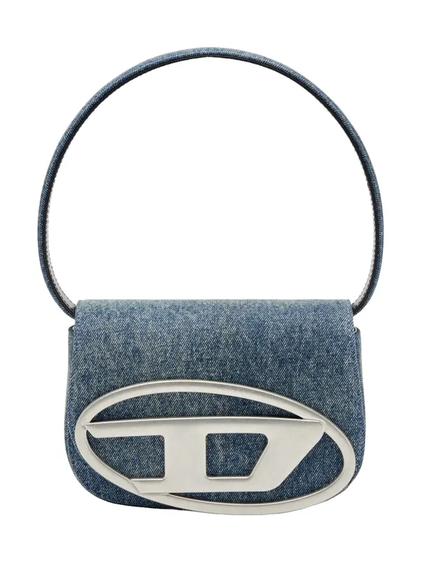 DIESEL 1dr Logo-plaque Shoulder Bag - Blue