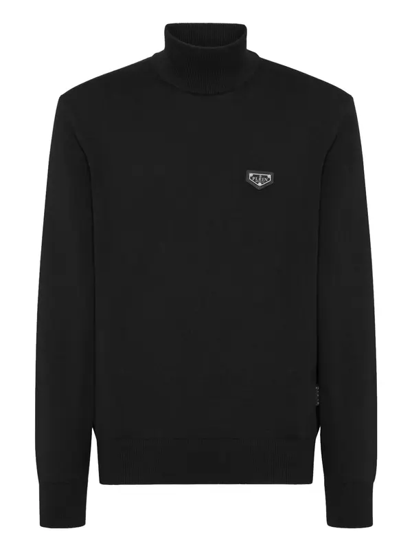 Philipp Plein Turtleneck Sweater - Black