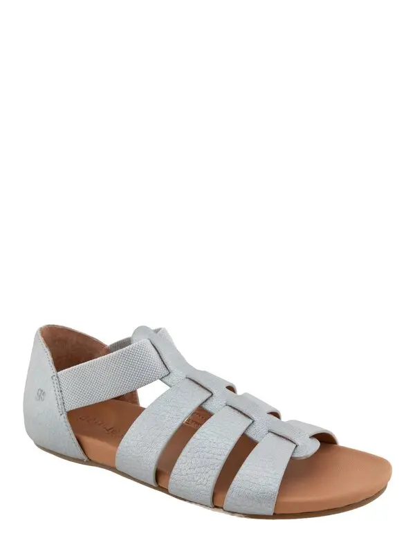 Gentle Souls By Kenneth Cole Lennon Strappy Sandal - Matte Silver Leather