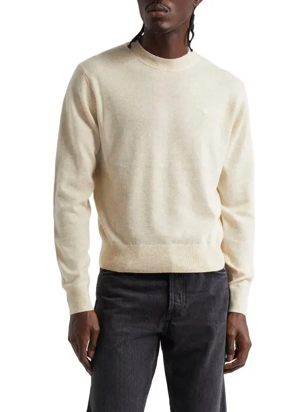 Acne Studios Wool & Yak Hair Sweater - Oatmeal Melange