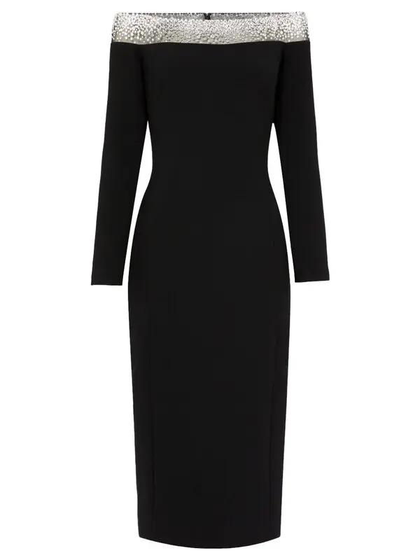 Jenny Packham Calypso Mid-length Dress - Black