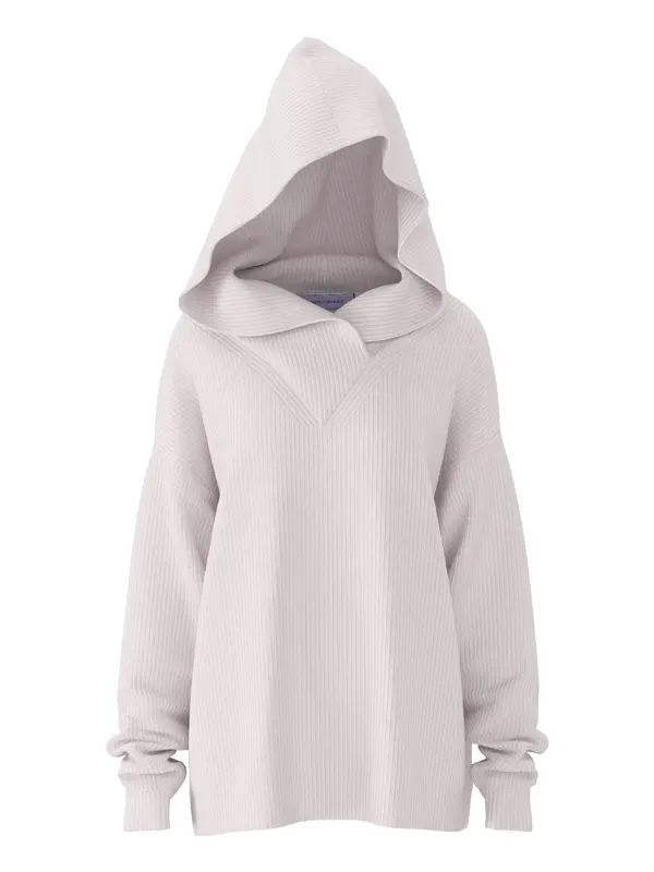 MARGHERITA MACCAPANI Knitted Hooded Jumper - Neutrals