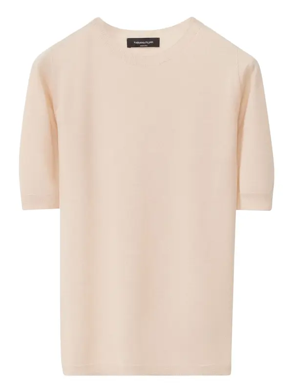 Fabiana Filippi Fine-knit T-shirt - Pink
