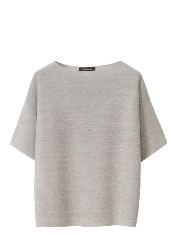 Fabiana Filippi Fine-knit Top - Grey