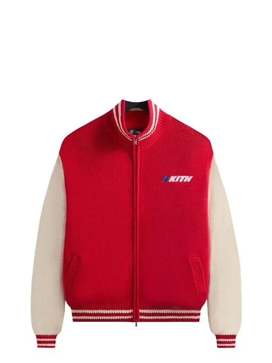 Kith X Bmw Wyona Full Zip Sweater - Cinnabar