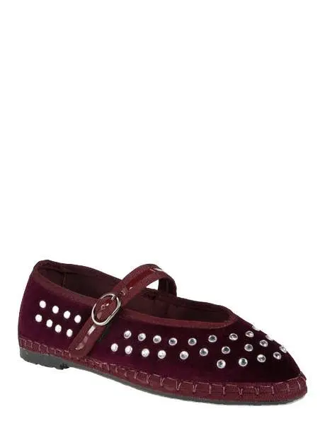 FLABELUS Mae Mary Jane Flat - Red