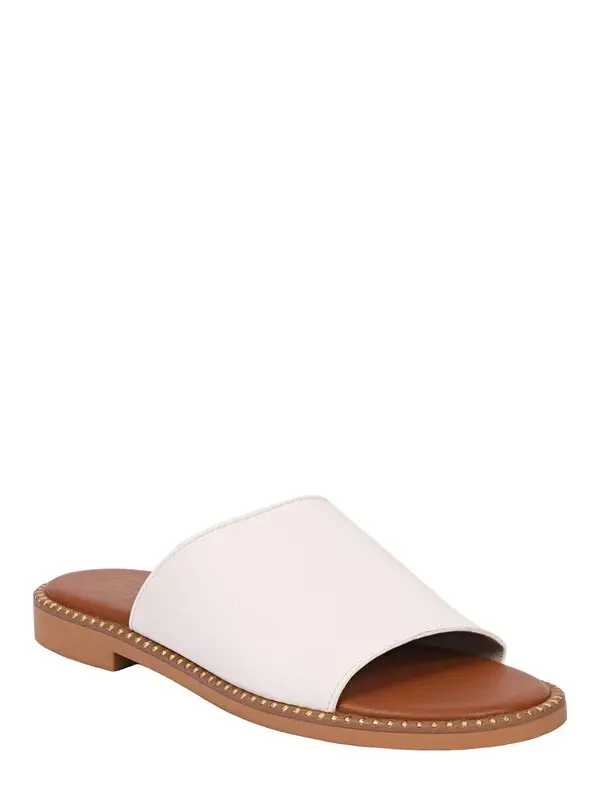 VIVI BLU Saint G Kalina Leather Slide Sandal - White