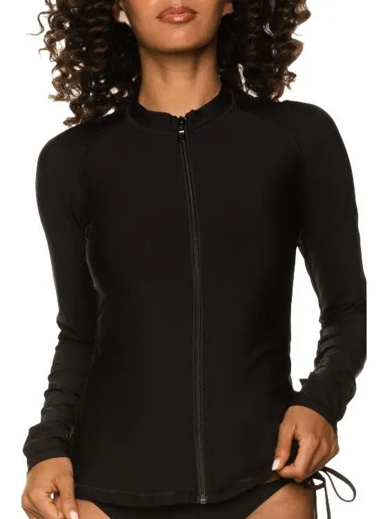 Helen Jon Beach Break Upf 50+ Rash Guard - Black