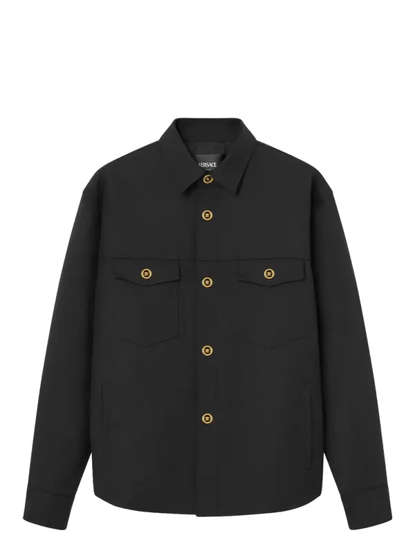 Versace Cavalry Wool Overshirt - White