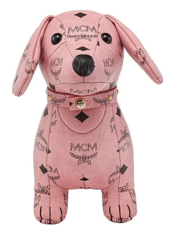 Mcm Visetos Dachshund Doll - Soft Pink