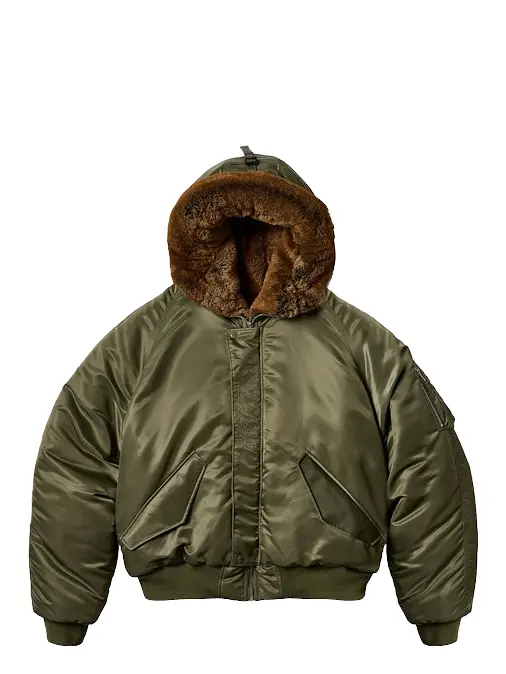 PALACE Reversible Yeti Parka - Olive
