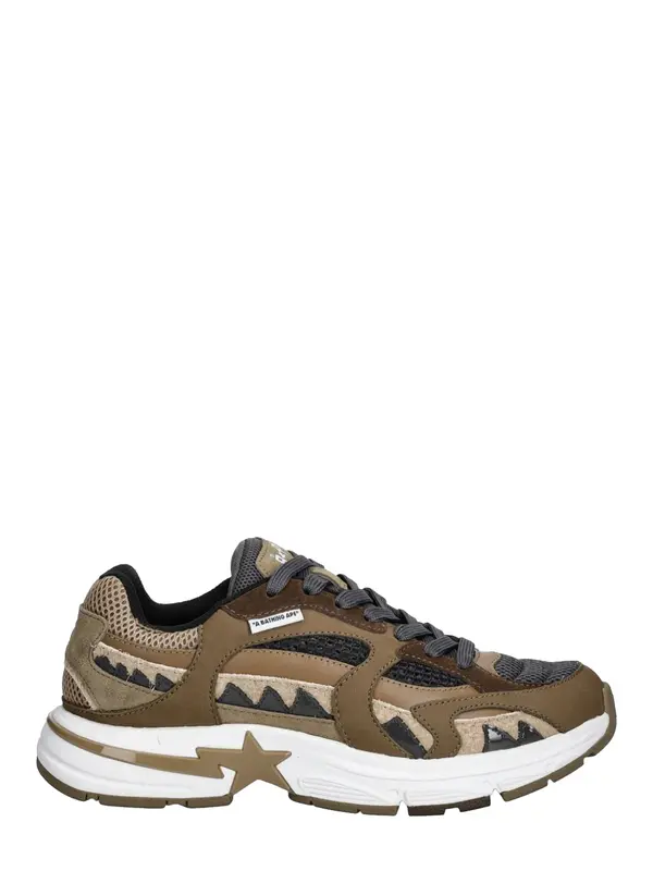 A BATHING APE Shark Sta Sneakers - Brown