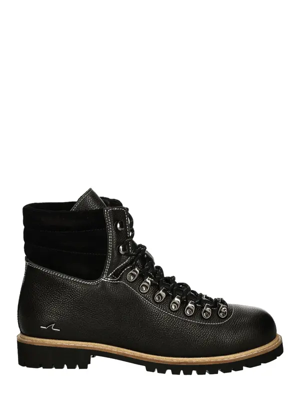 Paul & Shark Lace-up Ankle Boots - Black