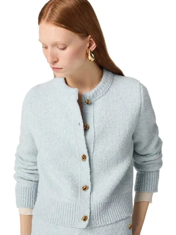Bottega Veneta Wool Bouclé Cardigan - Bubble