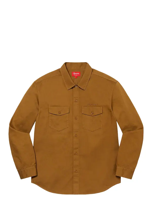Supreme X Raymond Pettibon Work Shirt 'washed - Brown