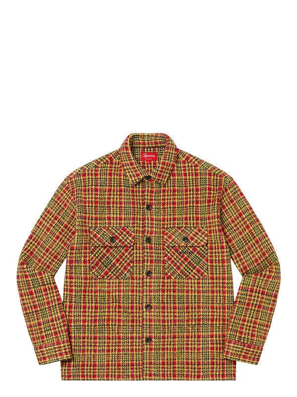 Supreme Heavy Flannel Shirt - Gold