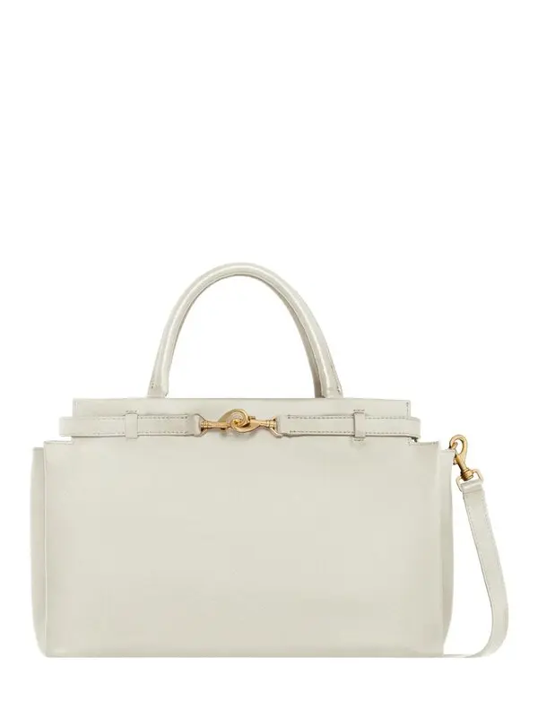 Rebecca Minkoff Insider Leather Shoulder Bag - Porcelain