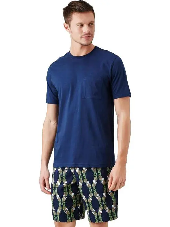 Vilebrequin Jersey Organic Cotton Solid T-shirt - Bleu Marine