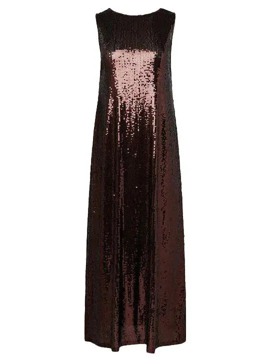 WeWoreWhat Sequin Maxi Dress - Chocolate