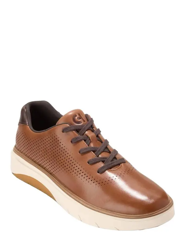 Cole Haan Grandpro Featherarc Laser Sneaker - British Tan/ivory/chocolate