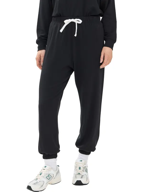 Splits59 Andie Oversized Fleece Sweatpants - Black