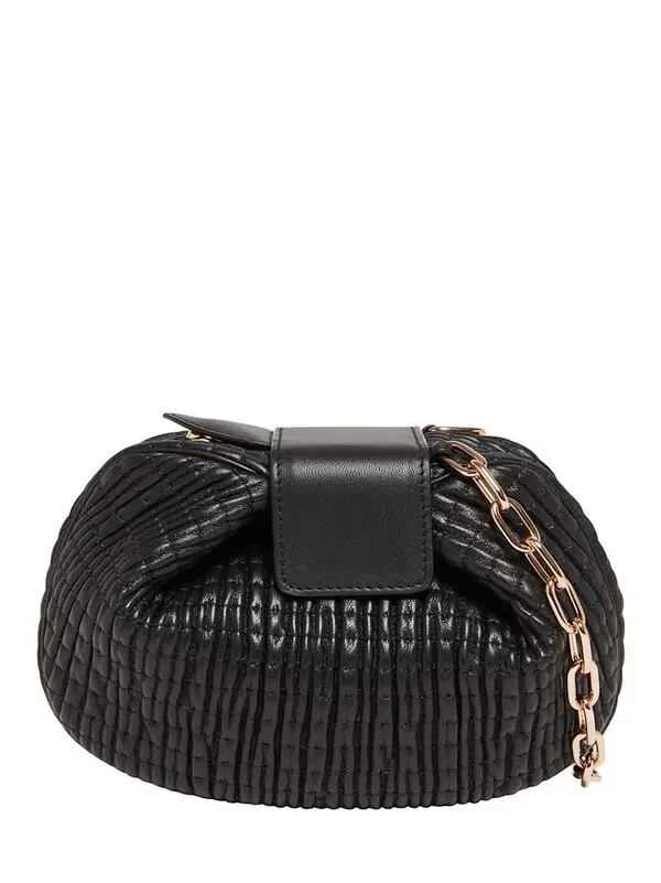Gabriela Hearst Demi Ruched Clutch - Black