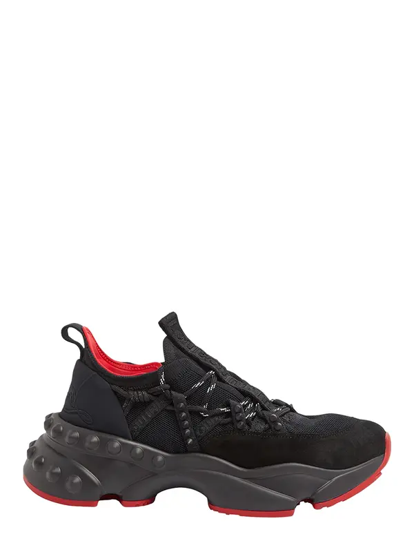 CHRISTIAN LOUBOUTIN Trailnrun Runner Sneakers - Black