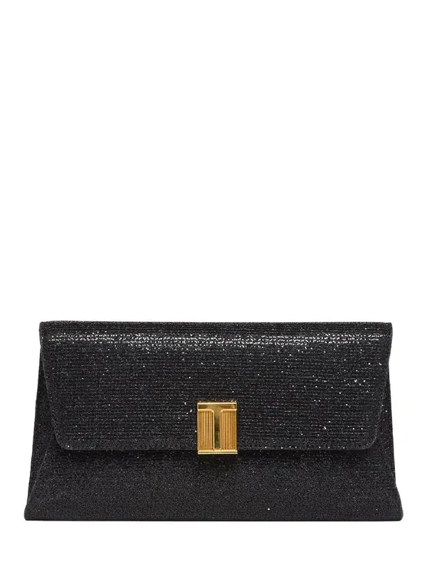 TOM FORD Nobile Flap Clutch Bag - Black