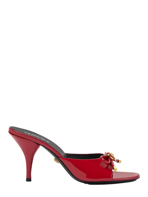 Versace 85mm Opera Bow Mules - Red